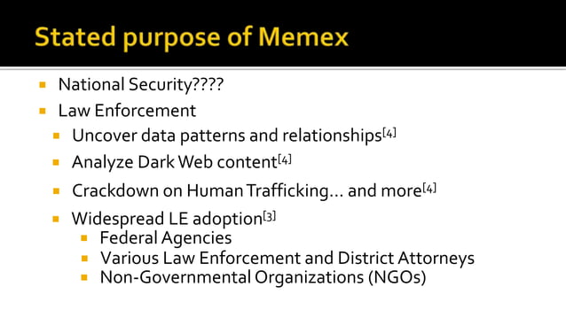 DARPA Project Memex Erodes Privacy | PPTX | Search | Internet