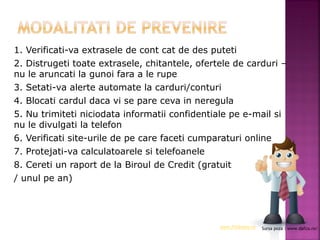 Furtul de identitate si modalitati de prevenire | PDF