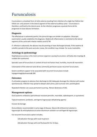 Furunculosis | DOC