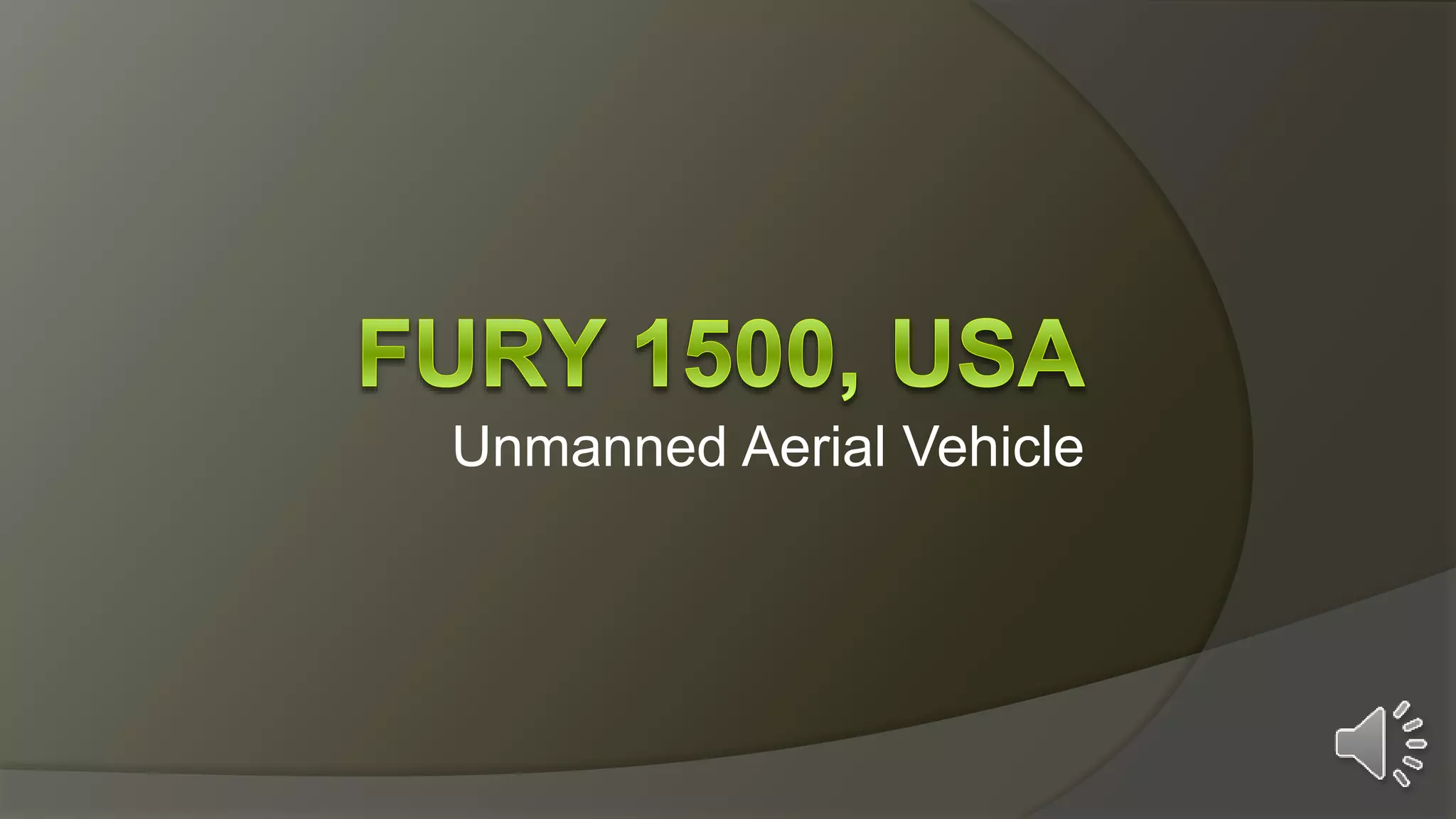 Fury 1500, usa unmanned aerial vehicle | PPTX | Defense Industry ...