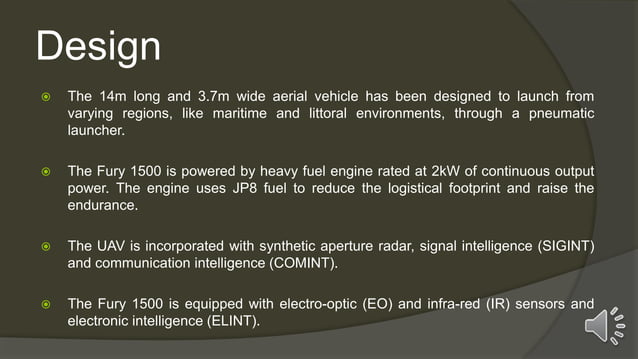 Fury 1500, usa unmanned aerial vehicle | PPT