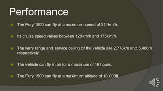 Fury 1500, usa unmanned aerial vehicle | PPTX