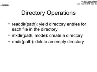 Building File Systems with FUSE | PPT | Operating Systems | Computer Software and Applications