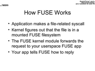 Building File Systems with FUSE | PPT | Operating Systems | Computer Software and Applications