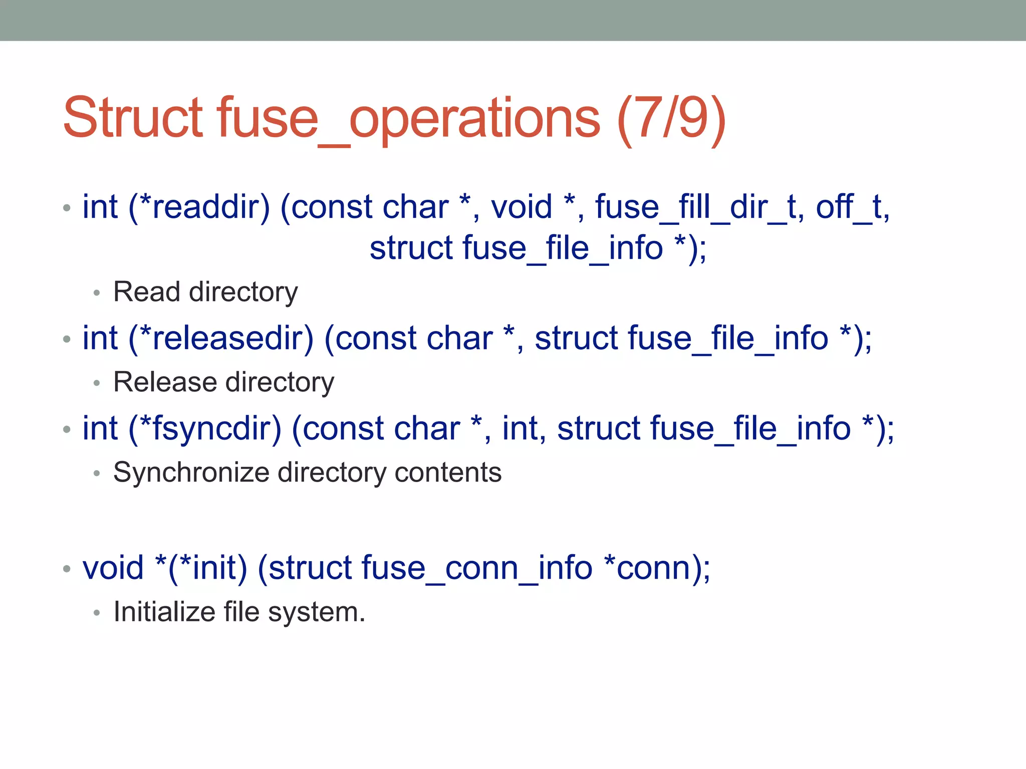 Fuse- Filesystem in User space | PPTX