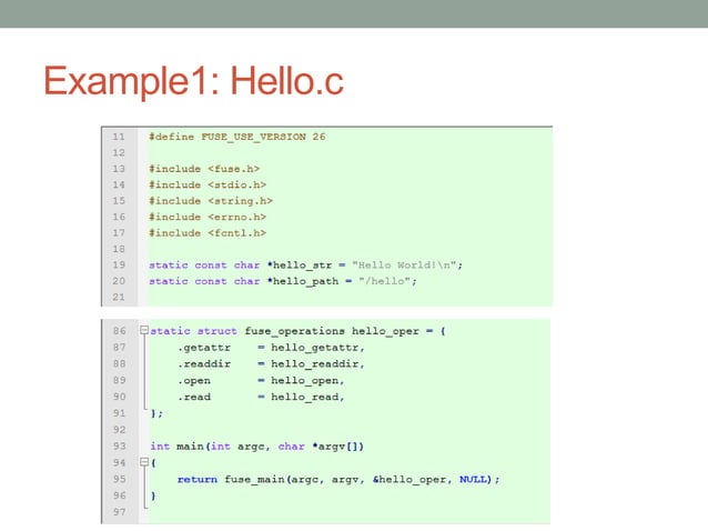 Fuse- Filesystem in User space | PPTX