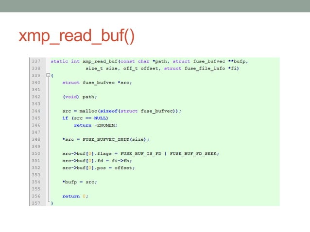 Fuse Filesystem In User Space Ppt