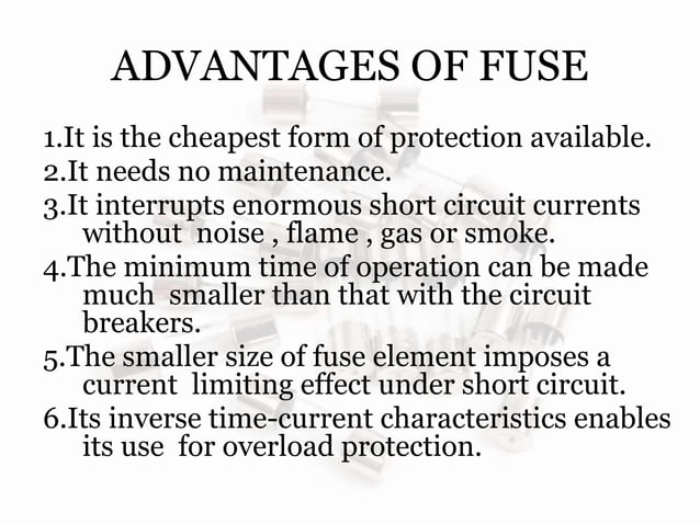 Fuses(The power system protection) | PPTX