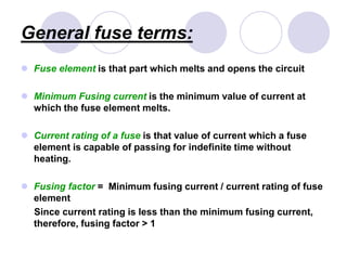 Fuse and its types | PPT