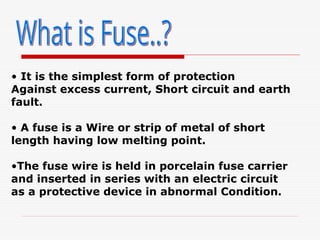 Fuses and their attributes - learn to become knowledgeable | PPT