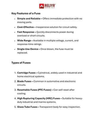 Fuse – An Essential Electrical Protection Device | PDF