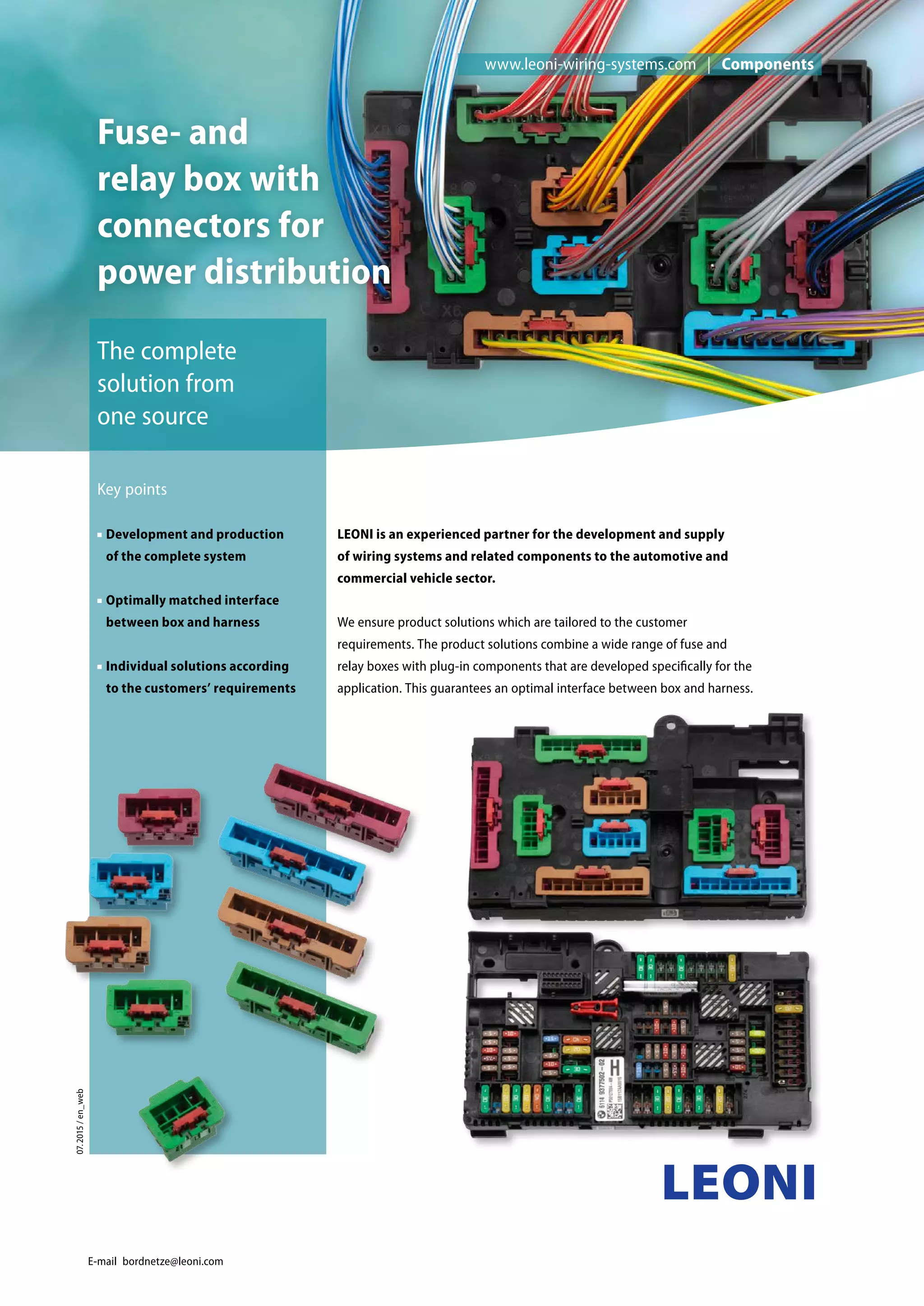 Fuse Relay Box with Connector for Power Distribution | PDF