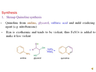 Fused heterocyclic compounds quinoline | PPTX