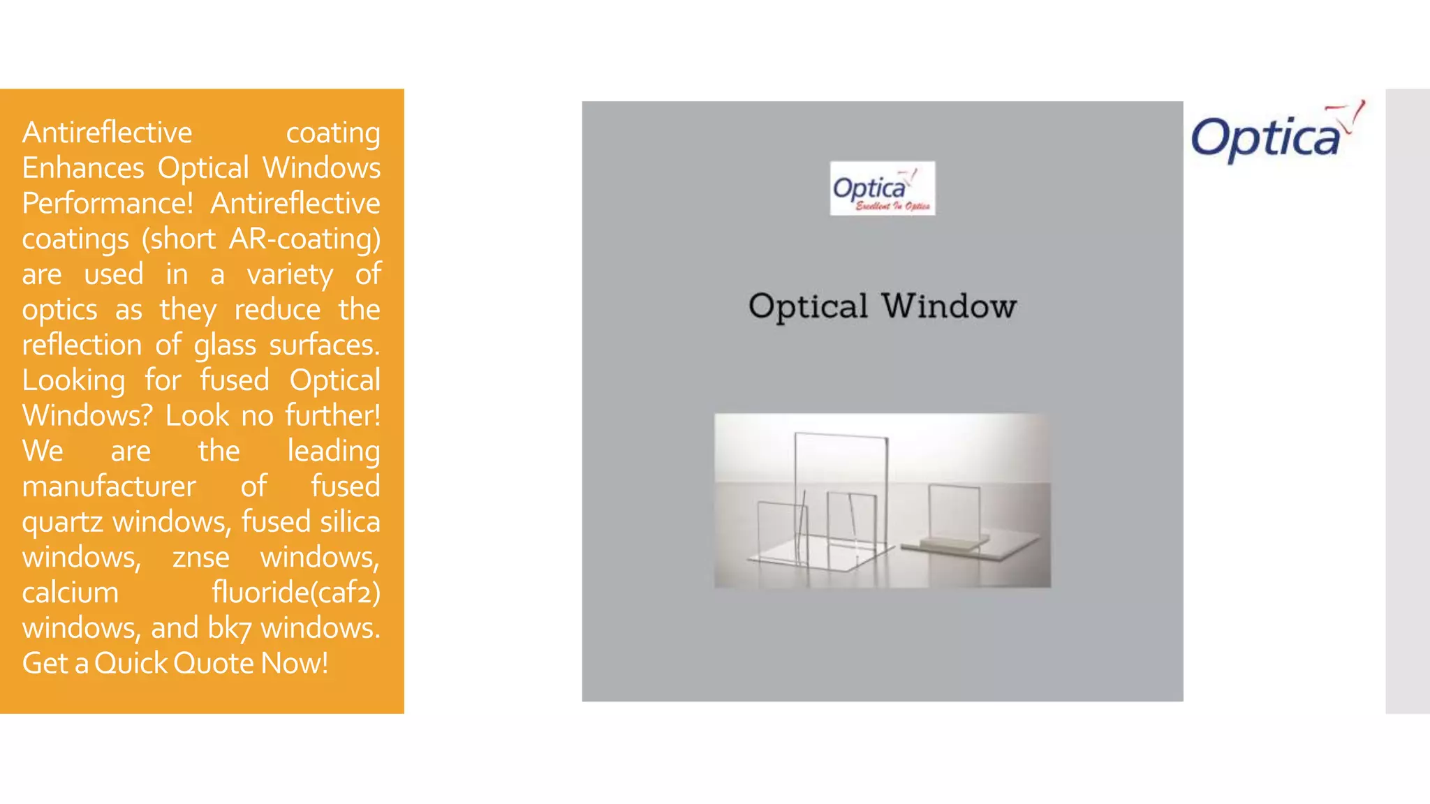 Fused quartz windows | PPT