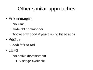 FUSE Filesystems | PPT