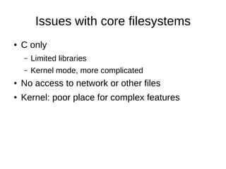 FUSE Filesystems | PPT