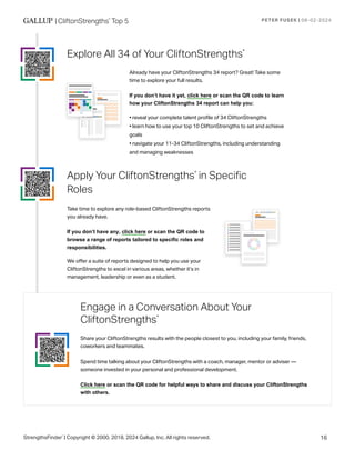 Peter Fusek's TOP_5 gallup strengths finder 2.0 Tom Rath assesment | PDF