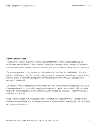 Peter Fusek's TOP_5 gallup strengths finder 2.0 Tom Rath assesment | PDF