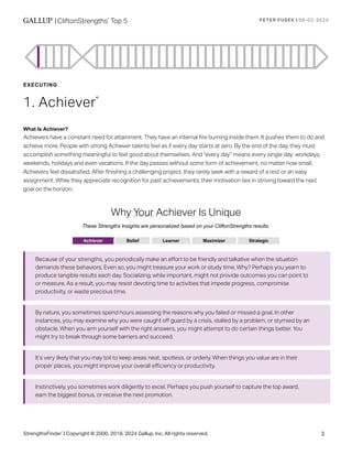 Peter Fusek's TOP_5 gallup strengths finder 2.0 Tom Rath assesment | PDF