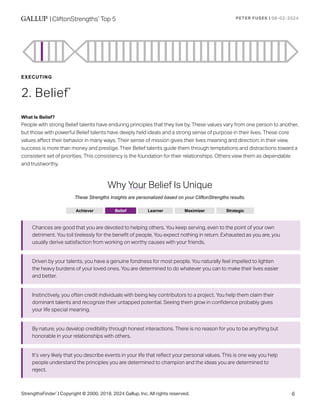Peter Fusek's TOP_5 gallup strengths finder 2.0 Tom Rath assesment | PDF
