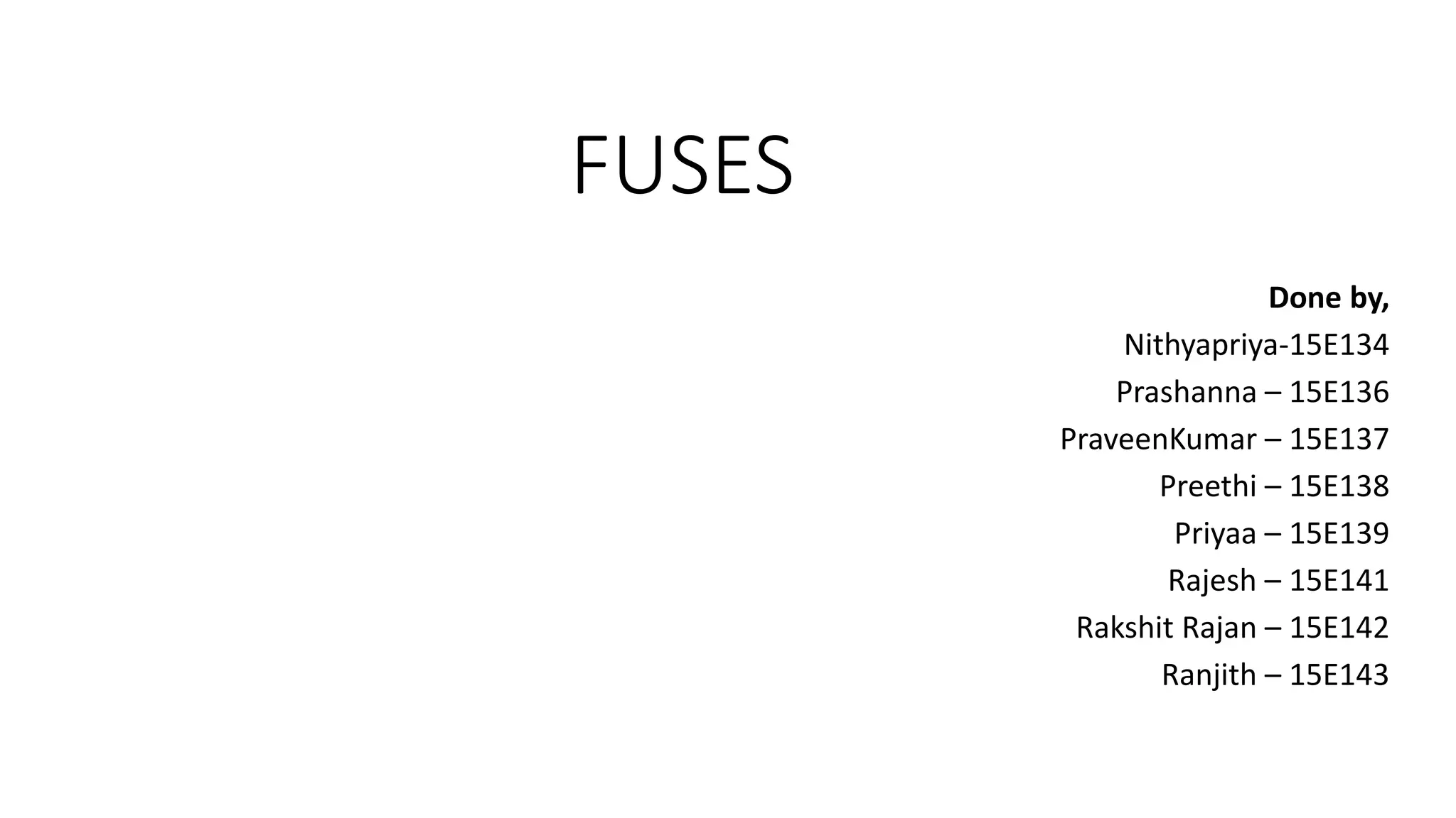An introduction to FUSES | PPTX