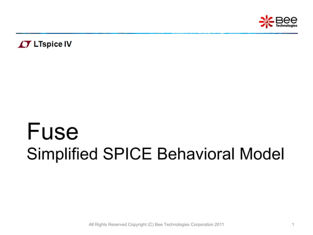 Simple model of Fuse(LTspice) | PPT