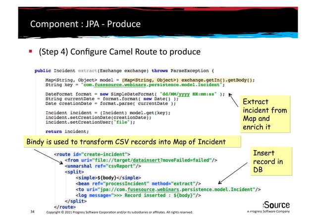 Fusesource camel-persistence-part1-webinar-charles-moulliard | PPT