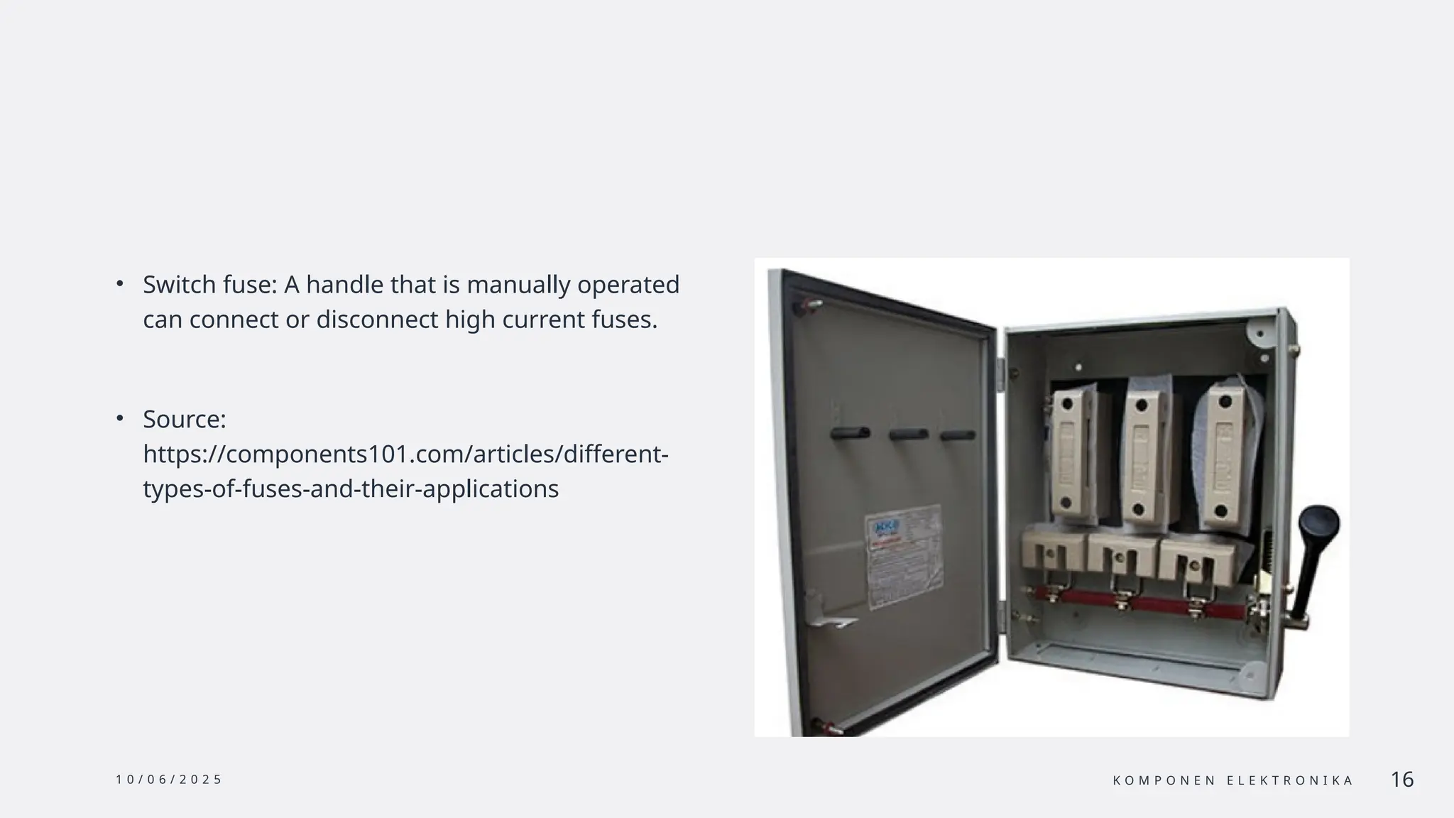 Fuse Switch and Relay - Komponen Elektronika.pptx