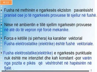 Fusha Elektrostatike. | PPT