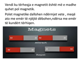Fusha magnetike e magneteve të përhershme | PPTX