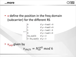 Cell Reference Signal and Mapping | PPT