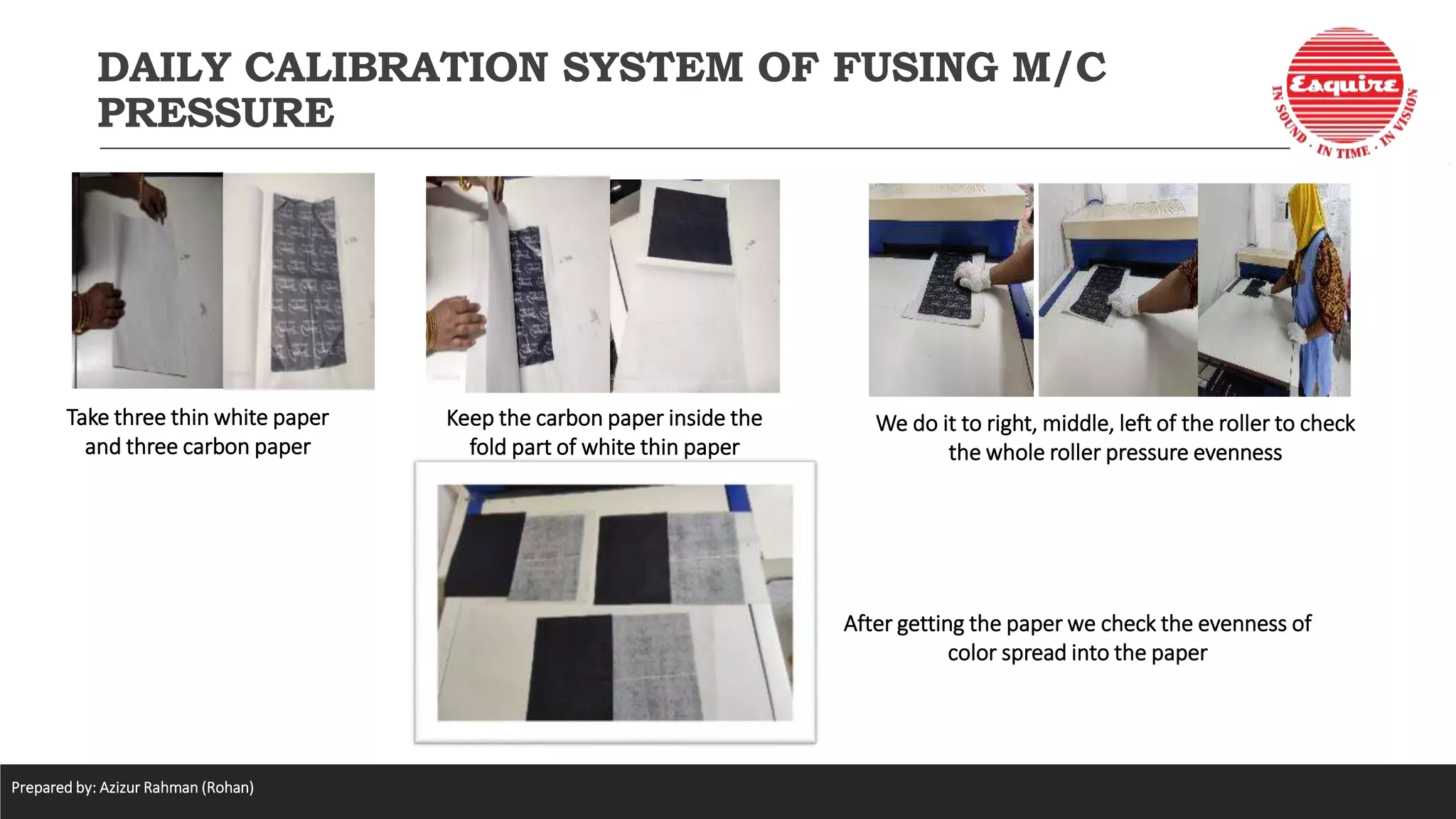 Fusing procedure in Garments Industry | PPTX