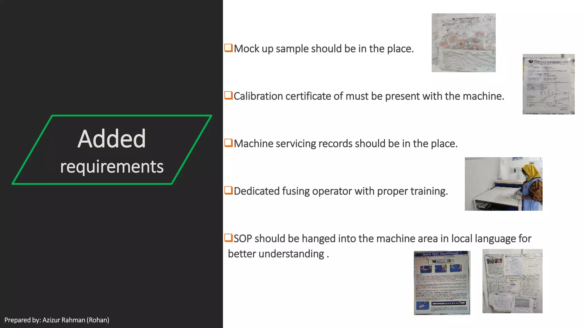 Fusing procedure in Garments Industry | PPTX