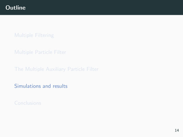 Target tracking suing multiple auxiliary particle filtering | PPT ...
