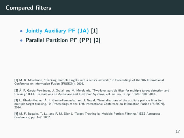 Target tracking suing multiple auxiliary particle filtering | PPT