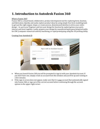 Fusion 360 training course | PDF