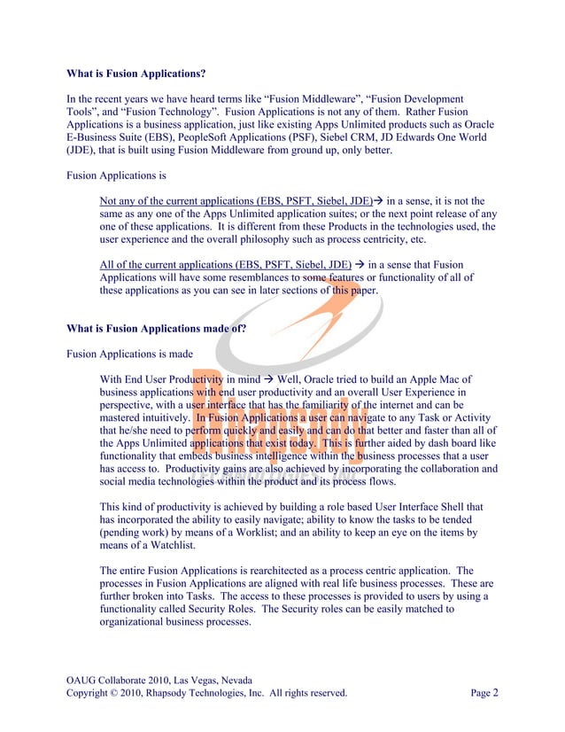 Oracle Fusion Applications 101 Pdf