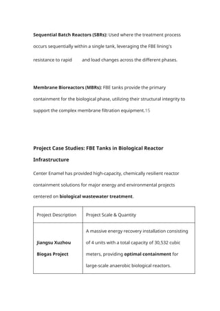 Fusion Bonded Epoxy Tanks for Biological Wastewater Treatment Optimal ...