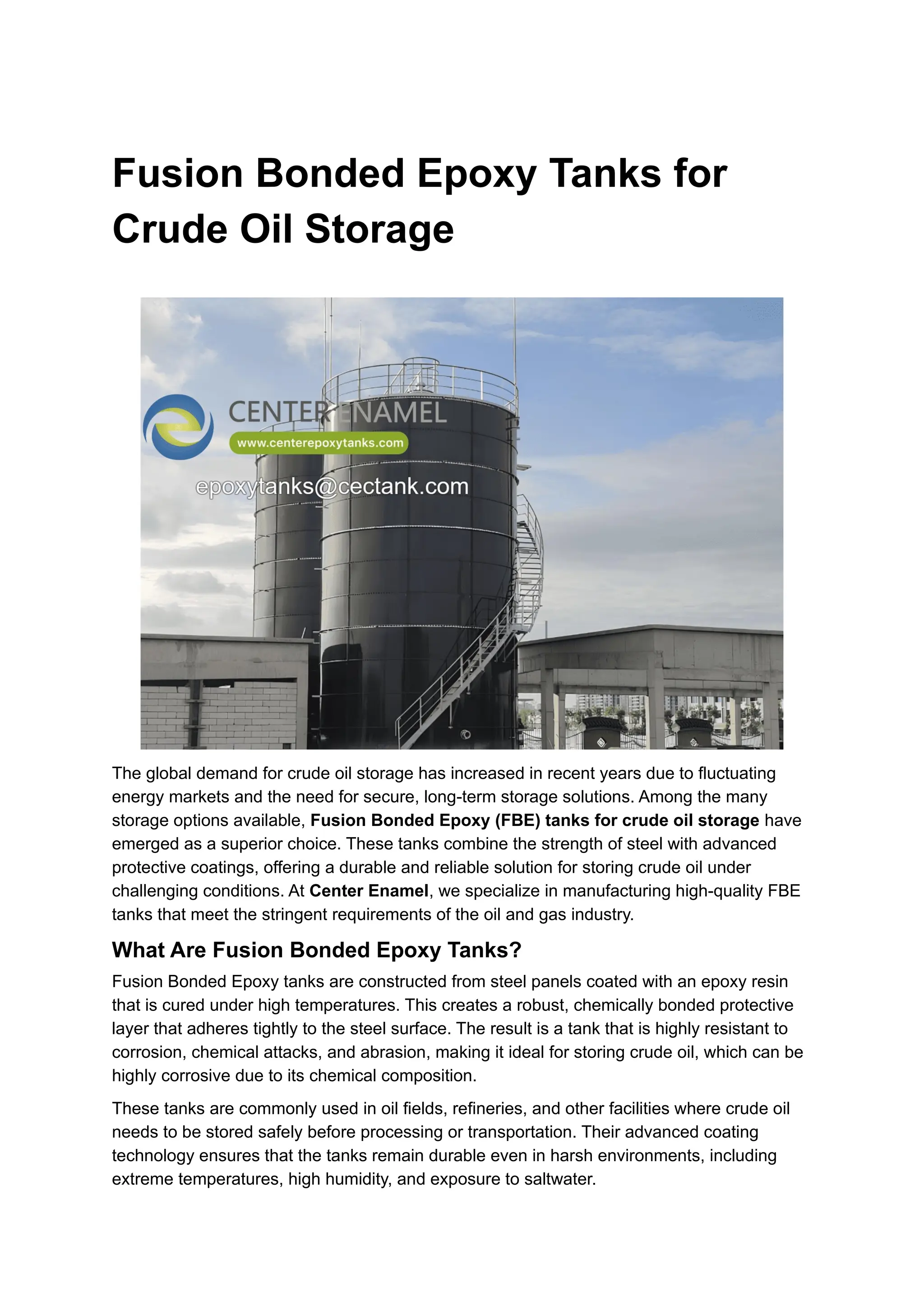 Fusion Bonded Epoxy Tanks for Crude Oil Storage.docx