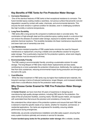 Fusion Bonded Epoxy Tanks for Fire Protection Water Storage.docx