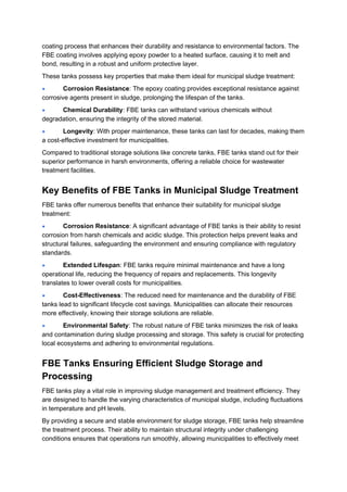 Fusion Bonded Epoxy Tanks in Municipal Sludge Treatment.docx