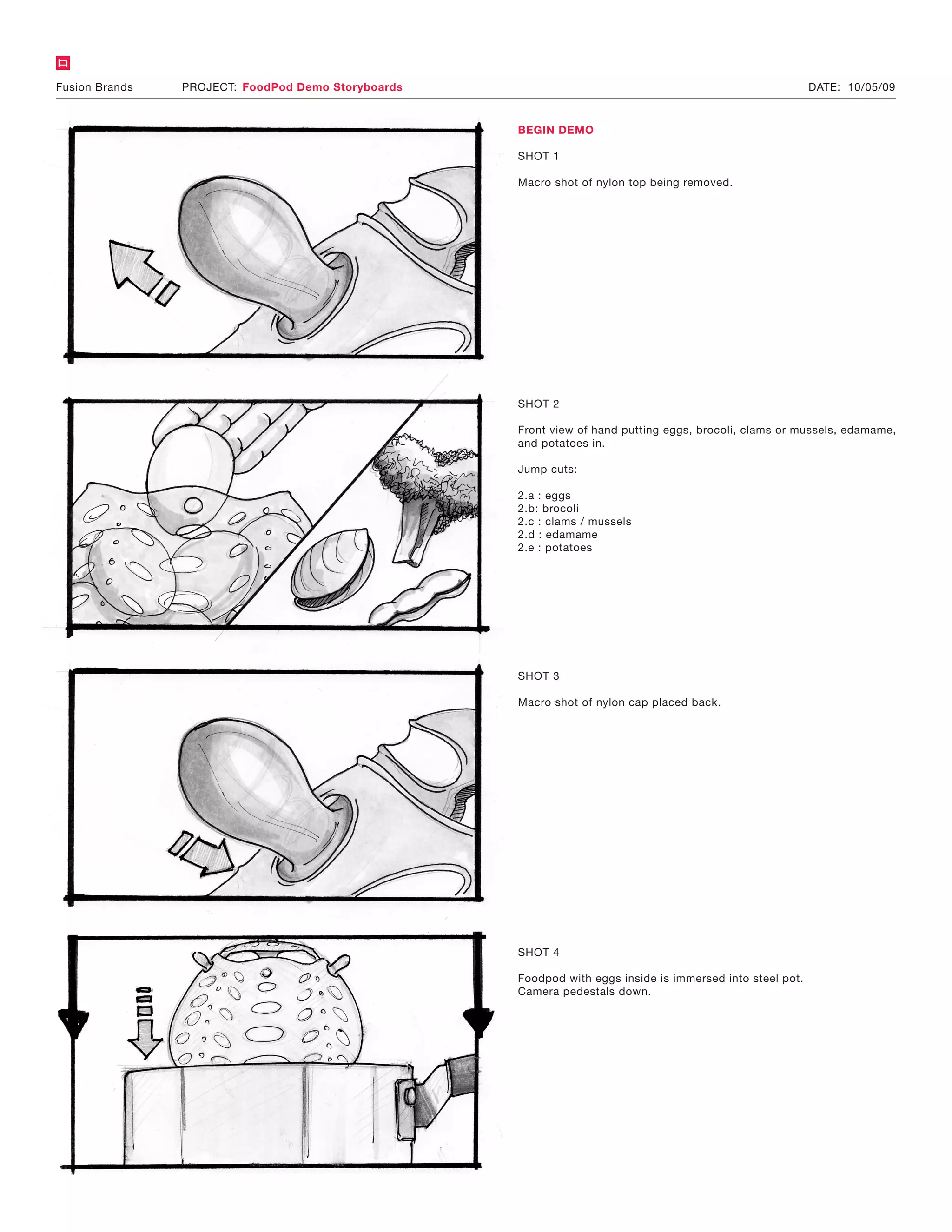 Fusion Brands FoodPod Storyboards | PDF