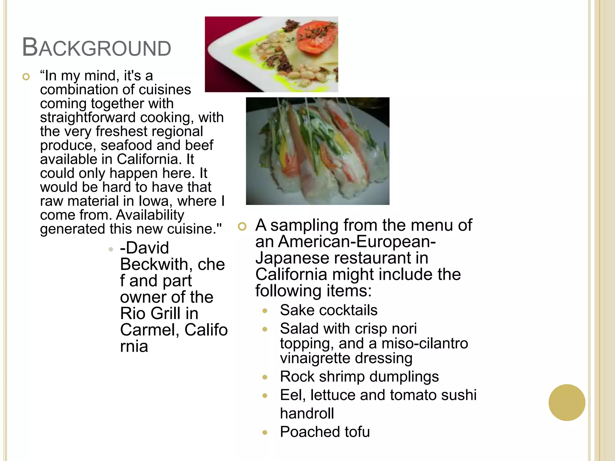 Fusion Cuisine(3) | PPT
