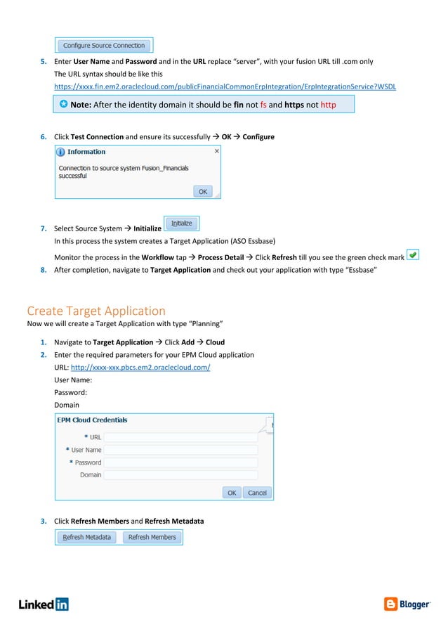 Fusion ERP Direct Integration with EPBCS | PDF