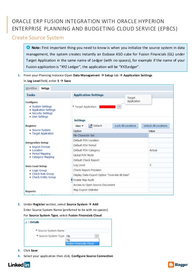 Fusion Erp Direct Integration With Epbcs