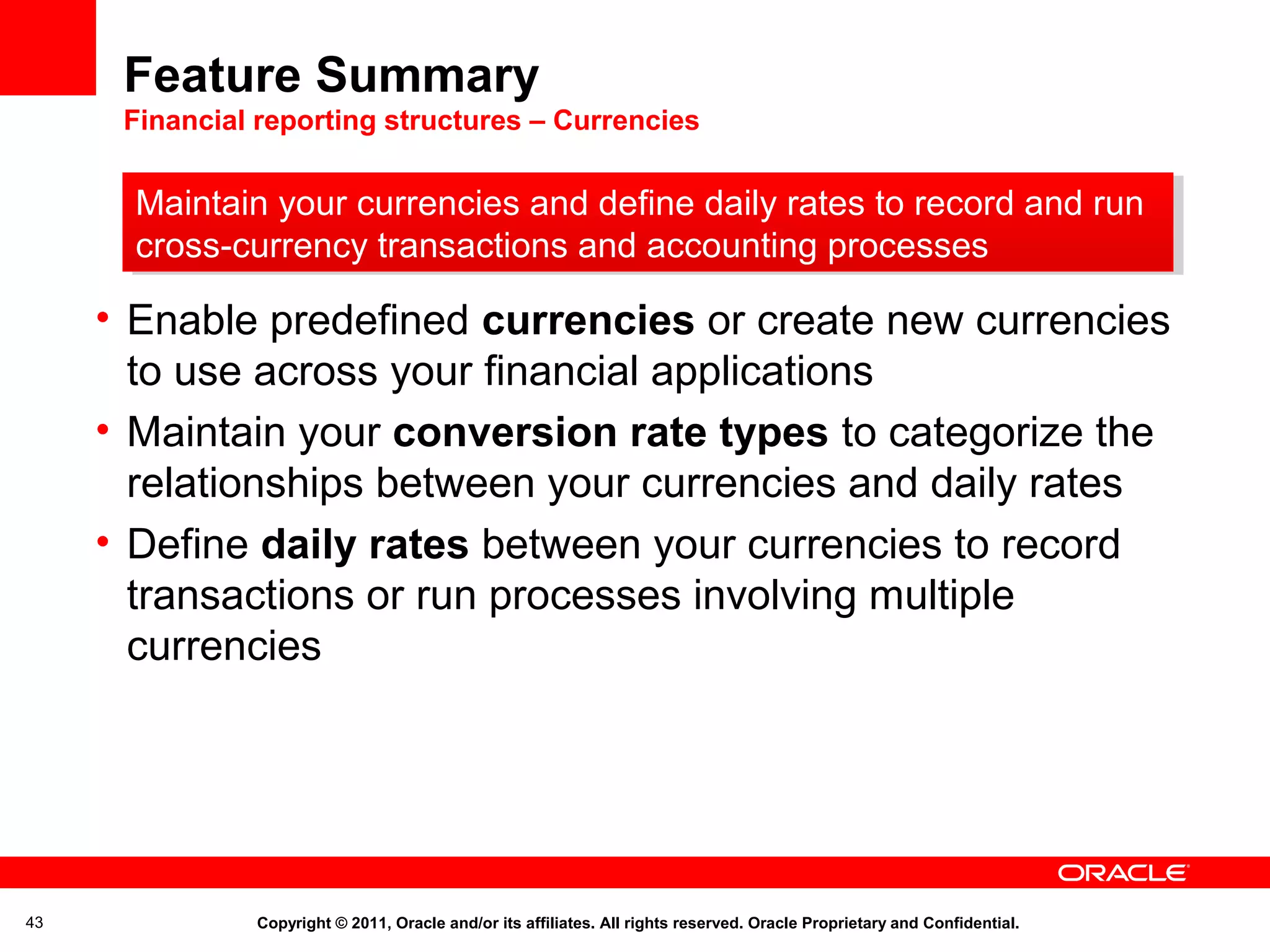 Oracle Fusion Financials Overview | PPT