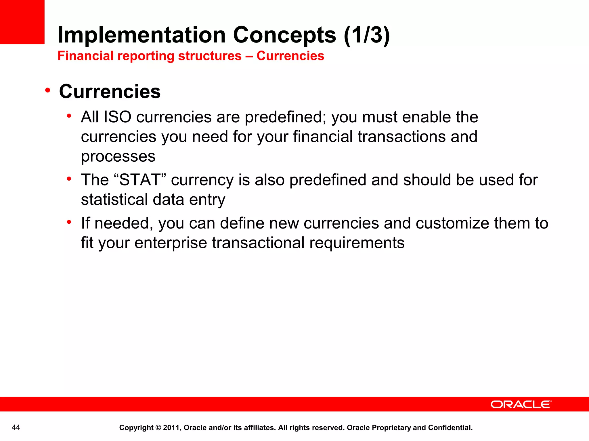 Oracle Fusion Financials Overview | PPT