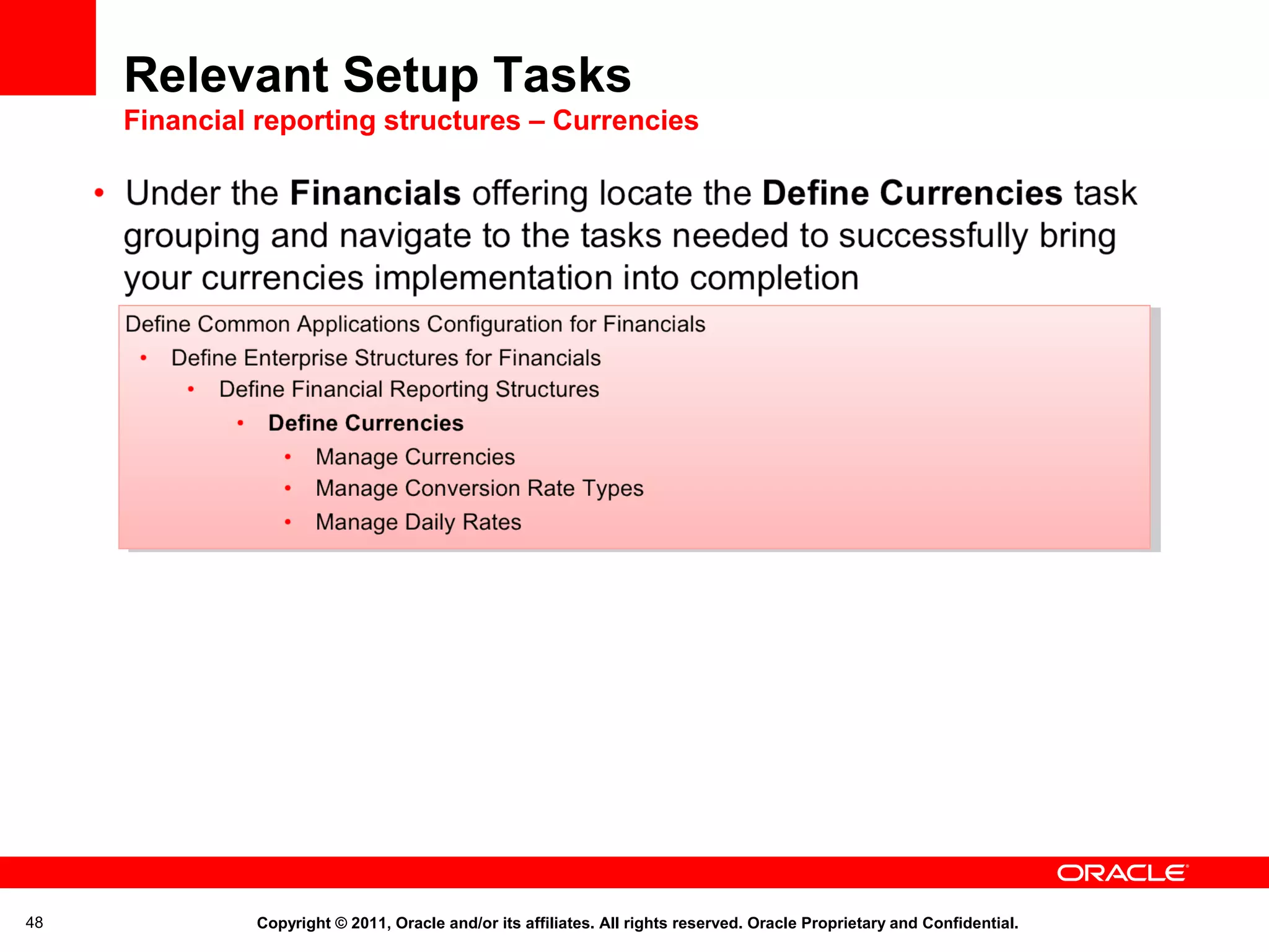 Oracle Fusion Financials Overview | PPT