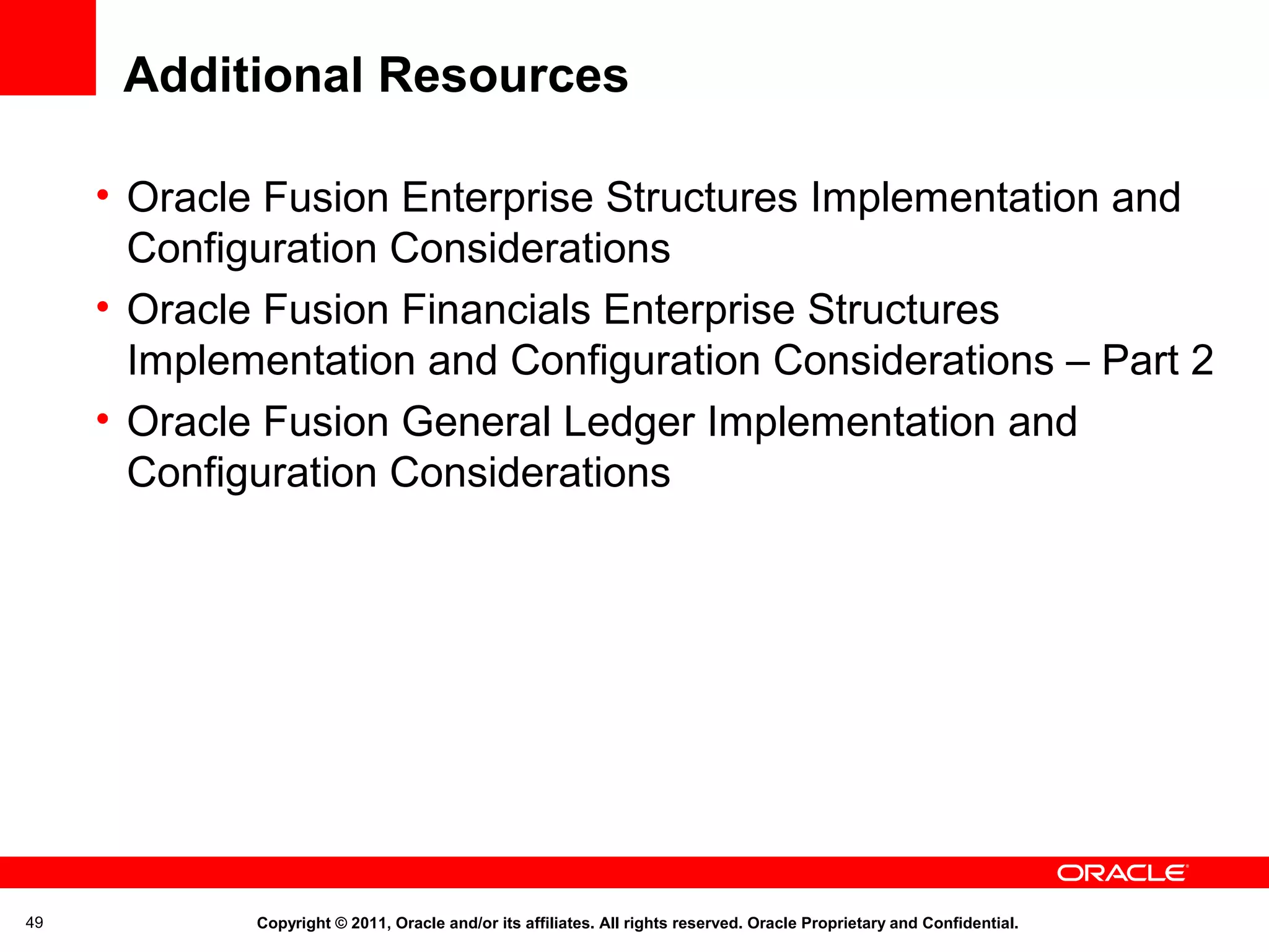 Oracle Fusion Financials Overview | PPT