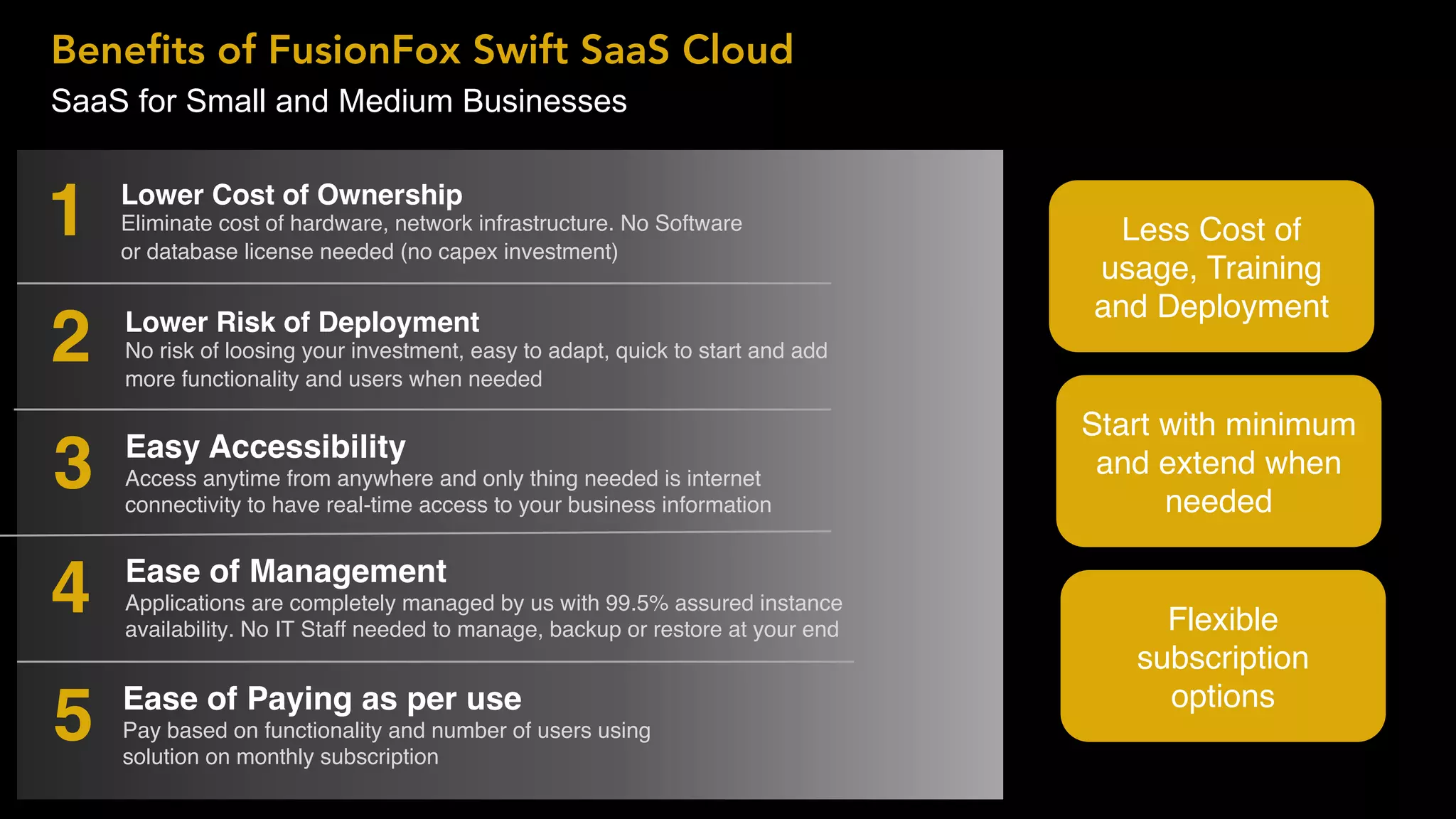 ERP on AWS Amazon Cloud: FusionFox Swift on Monthly Subscription | PDF